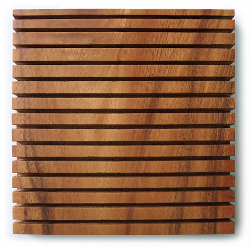 Square Chopping Board with Grooves 7" x 7" x 0.75"